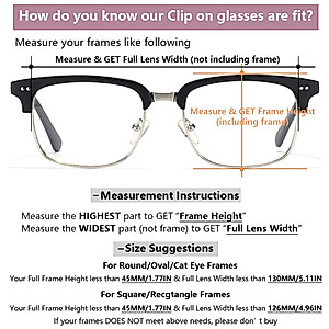 CAXMAN Polarized Clip On Sunglasses for Women Over Prescription Glasses 100% UV Protection Flip Up Transition Purple Mirrored Lenses