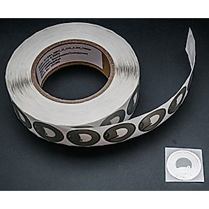 RF8.2Mhz Checkpoint Compatible 1.31" Round Label Transparent 1000pcs