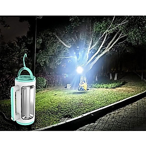 XARONF LED Camping Lantern, COB Rechargeable Battery Lantern, 4000mAh Power Bank, Waterproof Camping Hiking Flashlight, Tent Light for Power Outage, Hurricane, Survival, Hiking
