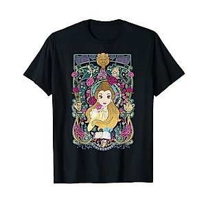 Disney Beauty And The Beast Belle Surrounded Graphic T-shirt T-Shirt
