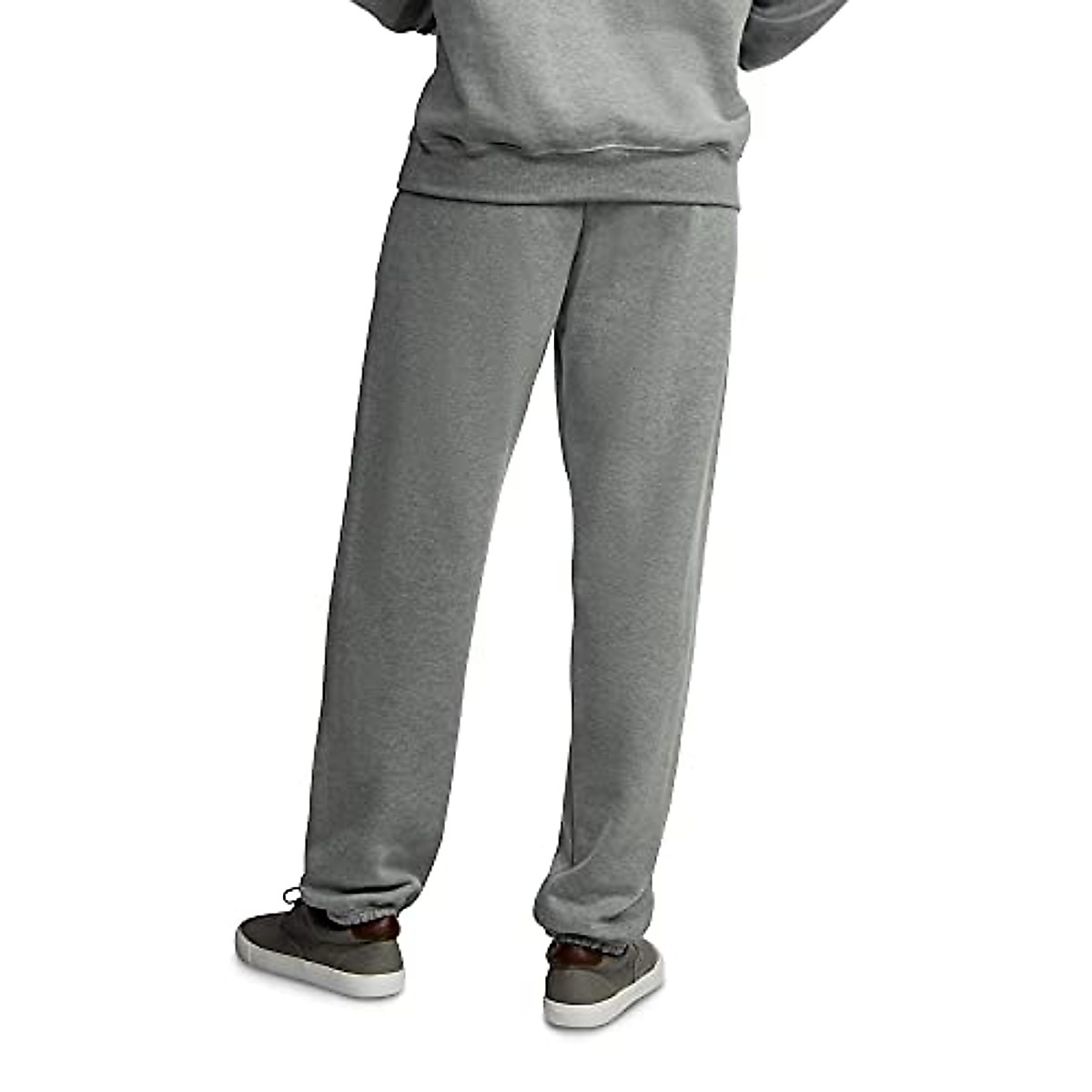 Fruit of the Loom mens Eversoft Fleece & Joggers (Regular Big Man) Sweatpants, Elastic Bottom - Grey Heather, Medium US