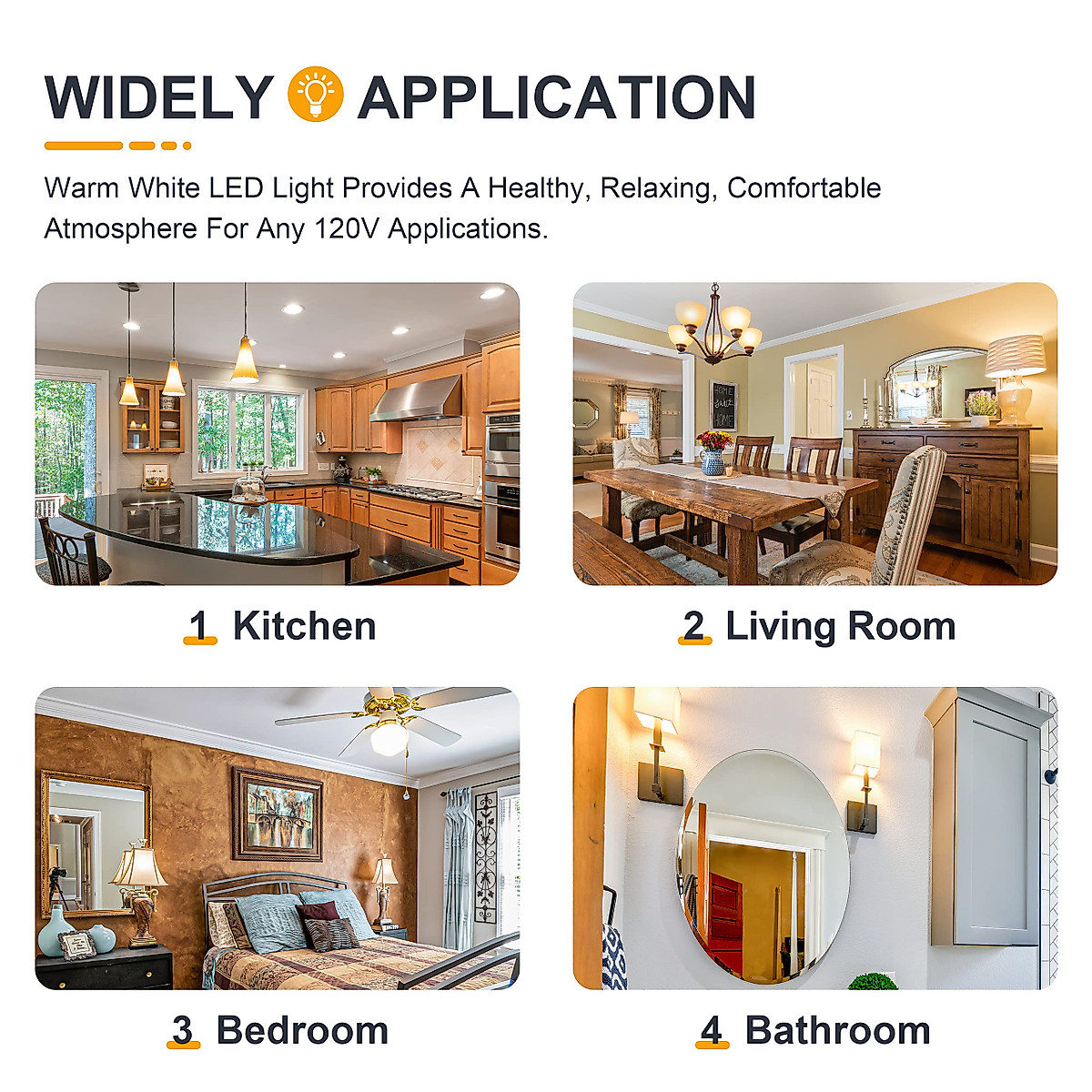 Frosted E12 Candelabra Bulb 25W Equivalent LED Chandelier Light Bulbs- 2W Dimmable E12 LED Bulb- 2700K Soft Warm- CA10 Flame Tip Candle Bulbs for Bedroom, Living/Dining Room, Wall Lantern- 3 Count