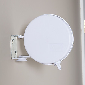 Household Essentials R-400 Single Line Retractable Clothesline | 40 Feet for Hanging Laundry, White