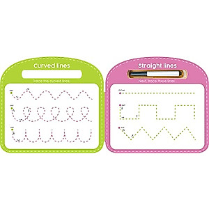 Write & Wipe Pen Control - Children's Novelty Learning Board Book - Wipe Clean - Educational