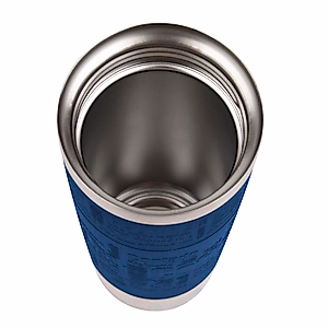 EMSA Germany: Travel Mug Grande - Premium High Performance German Engineered Thermos Vacuum Flask Tumbler, 17oz, Blue