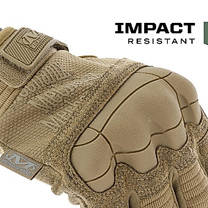 Mechanix Wear: M-Pact 3 Tactical Work Gloves, Touchscreen Capability, Synthetic Leather Gloves, Finger Reinforcement and Impact Protection, Work Gloves for Men (Coyote Brown, Medium)