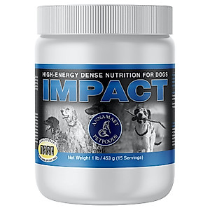 Annamaet Impact – High-Energy Dense Nutrition Supplement for Dogs – Helps Support Healthy Weight in Canine Athletes, Post-Surgical Dogs and Dogs with Fast Metabolism - 1 lb