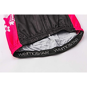 Cycling Jersey Shorts Set Womens Bike Jersey Suit Zip Shirts Short Sleeve Road Bicycle Clothing Pro Team Racing MTB Tops Bottom for Ladies Female Breathable Summer Black Set Size L