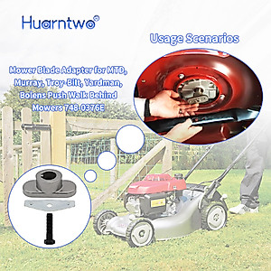 Huarntwo 710-1044, 736-0524B, 748-0376E New Mower Blade Adapter Kit for MTD