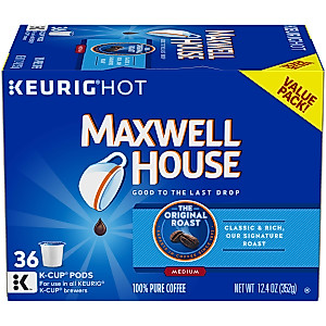 Maxwell House Original Medium Roast K-Cup Coffee Pods (36 Pods)