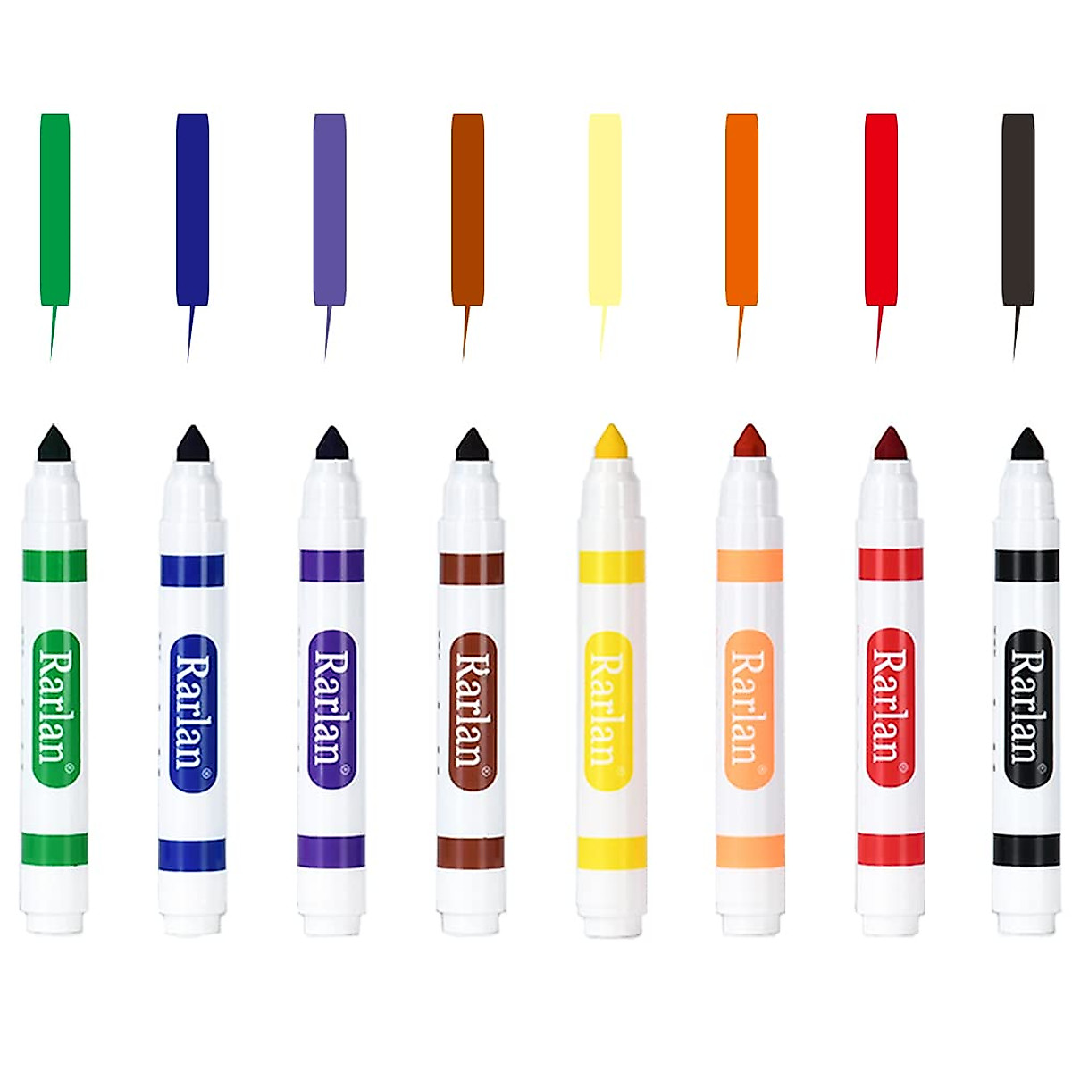 Rarlan Washable Markers Bulk, Markers for Kids, Bulk pack, 8 Colors, 160 Count