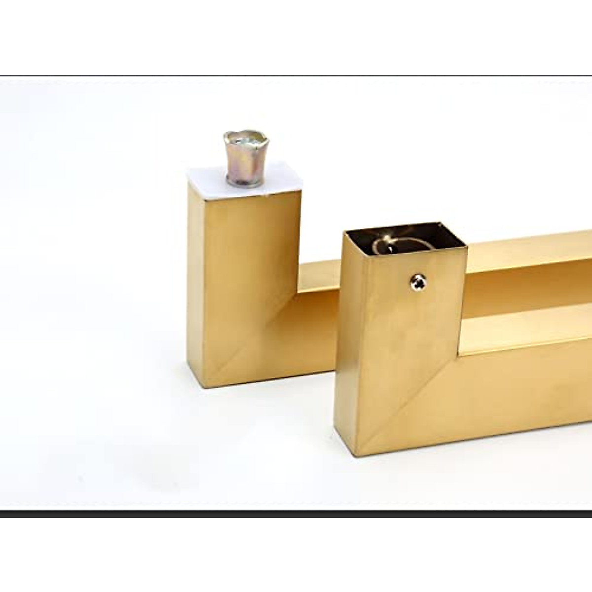 SUCHETA 60/80/100/120cm Square Entry Modern Door Handle,Modern Steel Push Pull Door Handle for Sliding Glass Shower/Barn Door/Interior Exterior Door,Fittings Included