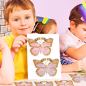 Qyeahkj 36pcs Butterfly Birthday Invitations for Girls with Envelopes Stickers Floral Butterfly Party Celebration Party Supplies Favors for Kids Boys Baby Shower Wedding Decorations