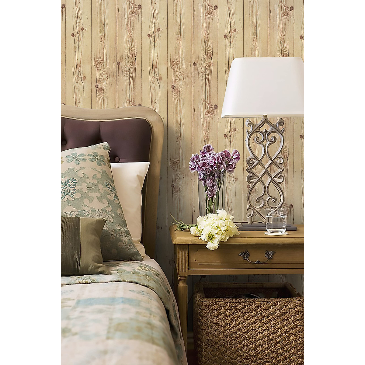 Weathered Wood Wallpaper Stick and Peel Wood Contact Paper Wood Plank Wallpaper Self Adhesive Wallpaper Removable Wallpaper Wood Look Wallpaper Rustic Reclaimed Distressed Wood Wallpaper78.7”x17.7”