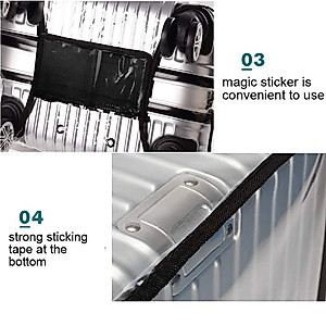 Feybaul 24 Inch PVC Luggage Protector Cover for TSA Approved Clear Suitcase Protector 24-25 Inch Transparent Luggage Protective Cover Case Suitable for 24"-25"