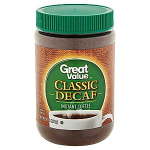 Great Value Classic Decaf Instant Coffee, 8 oz (PACK OF 3)
