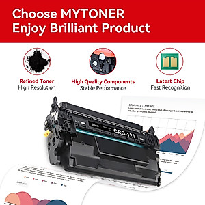 MYTONER Compatible Toner Cartridge 121 Replacement for Canon 121 CRG-121 3252C001 Work with imageCLASS D1650 D1620 Printer (Black, 2-Pack)