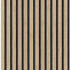 Oak Slat Wood Peel and Stick Wallpaper
