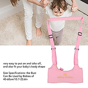 FILFEEL Baby Walker Baby Walking Harness Adjustable Handheld Kids Walker Helper Walking Learning Helper for Toddler 8-20 Months(Pink)
