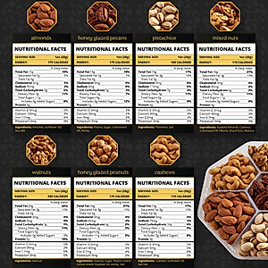 Assorted Nuts Gift Basket - Gourmet Food Mixed Nut Platter Fruit Nut Gift Box, Healthy Snack, Vegan & Kosher Gifts for Men & Women for Birthdays, Anniversaries, Sympathy, Get Well, Holidays, 22oz