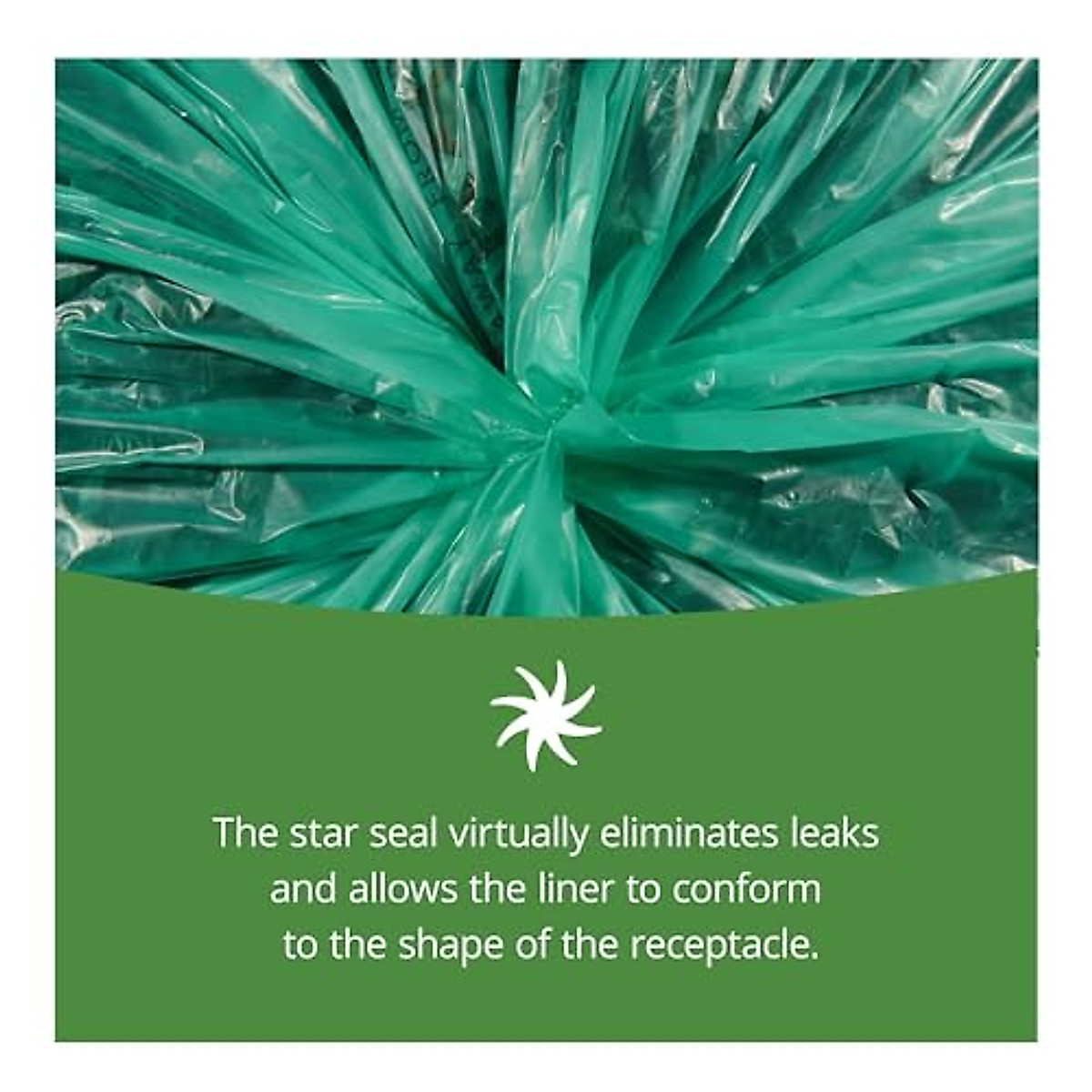 STOUT by Envision G3340E11 Controlled Life-Cycle Plastic Bags, 33" x 40", 33 gal capacity, 1.10 mil thickness, Green (Pack of 40)