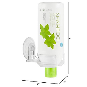 The SipCaddy Shower Beer & Bath Wine Holder | Portable Drink Cupholder | Shower Caddy | Beer, Wine, Shampoo Holder | American-Made Suction Cup | Clear