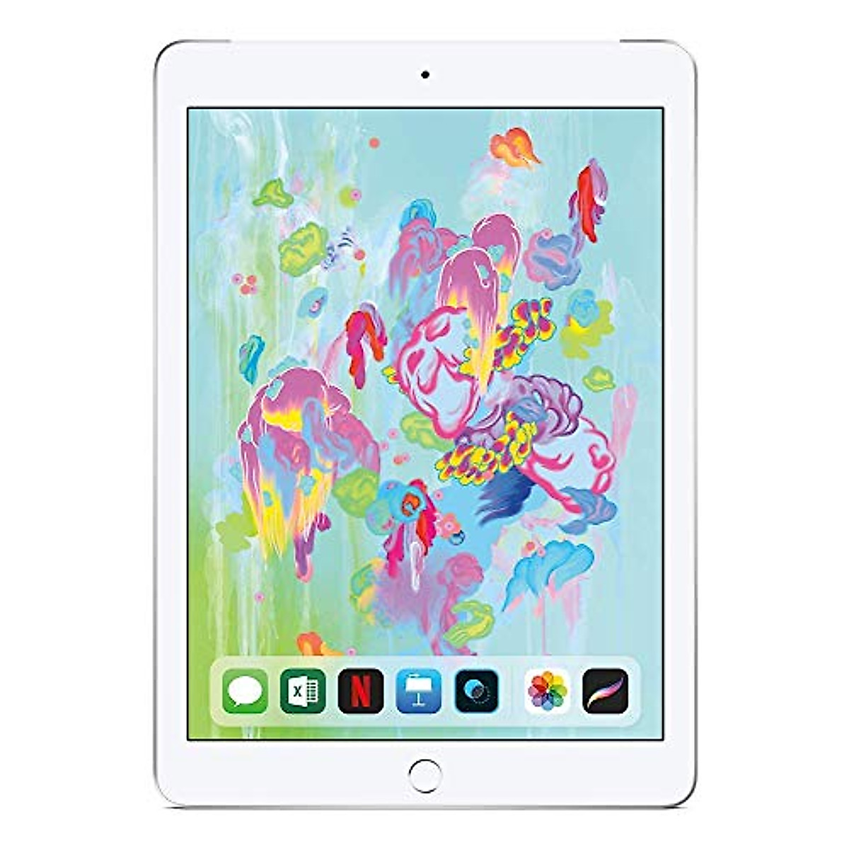 Apple iPad 9.7 inches (Early 2018) 32GB, WiFi + 4G LTE - Silver (Renewed)
