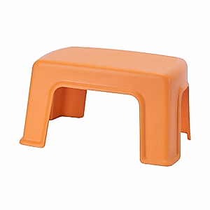 1pc Plastic Stool Stepping Stool for Adults Kids Step Stool Baby Step Stool Orange Simple Stool Bathroom Stool Stool Household Bathroom Stool Kids Stools