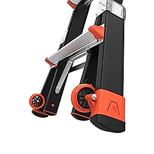 Little Giant Ladders, Select Step, 5-8 foot, Stepladder, Fiberglass, Type 1AA, 375 lbs weight rating, (15130-001)