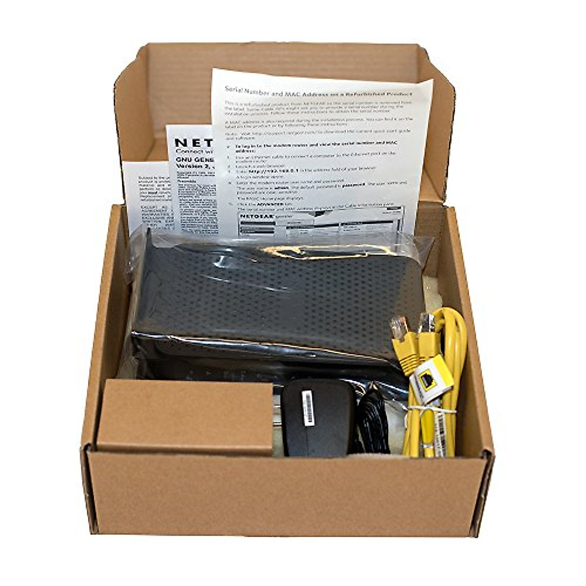 NETGEAR Renewed C3700-100NAR C3700-NAR DOCSIS 3.0 WiFi Cable Modem Router with N600 8x4 Download speeds. Certified for Xfinity from Comcast, Spectrum, Cox, Cablevision & More