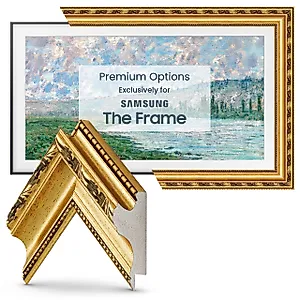 Frame My TV Deco TV Frames - Ornate Gold Smart Frame Compatible ONLY with Samsung The Frame TV (65", Fits 2021-2025 Frame TV)