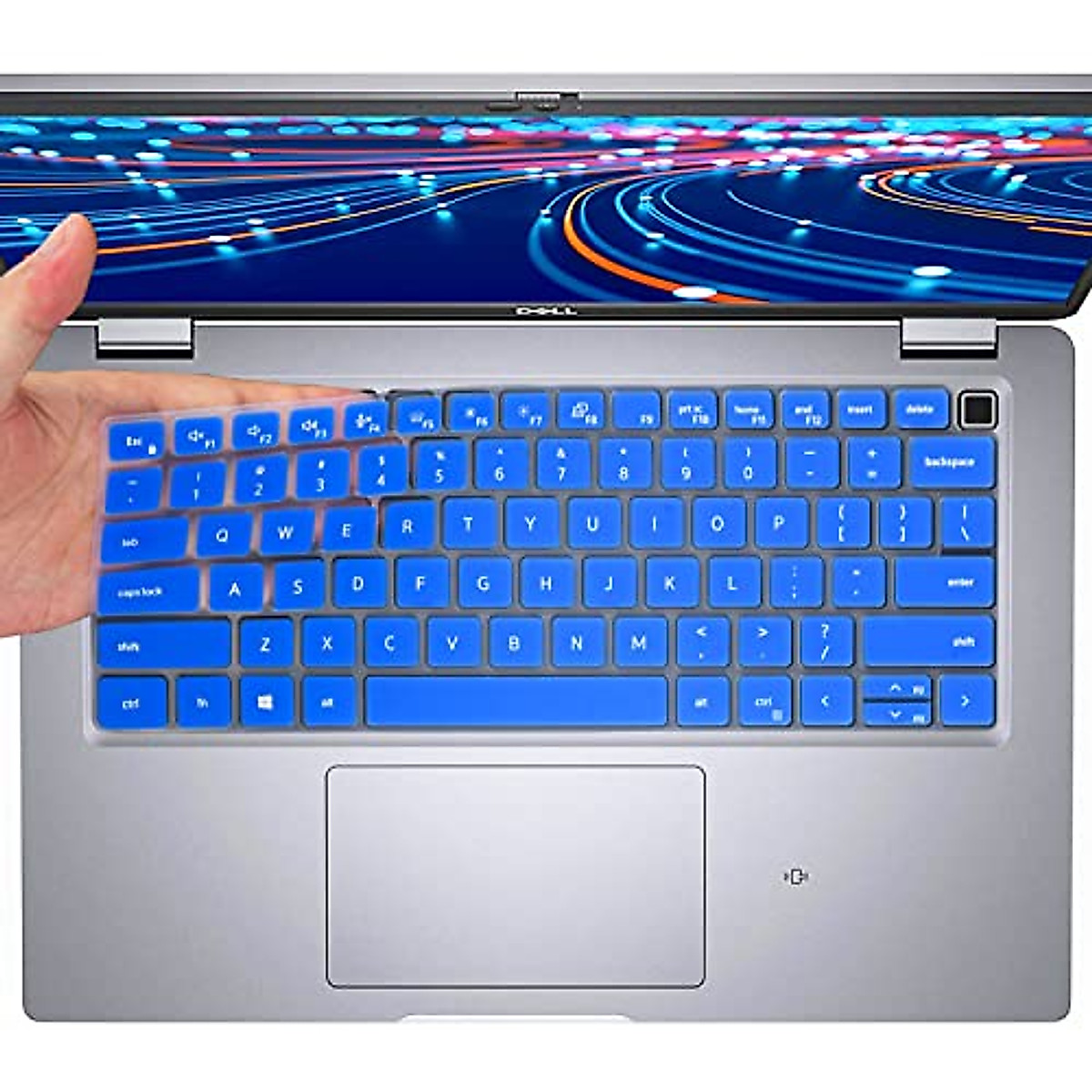 Keyboard Cover Skin for Dell Latitude 14" 7430 7420 7410, Dell Latitude 5430 5431 5420 14", Dell Latitude 7520 15.6", Dell Latitude 14" 9000 9510 9520 9420 9430 Keyboard Cover Protector, Blue