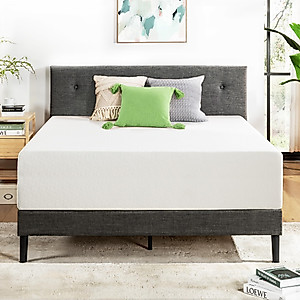 Best Price Mattress 14" Signature Green Tea Memory Foam Mattress, Cal King, White