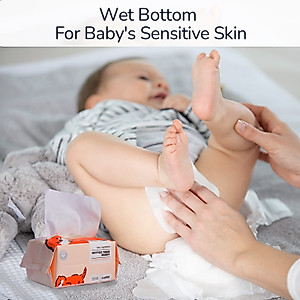 POMPOM LIFE Dry Wipes for Baby Sensitive Skin - 100% Pure Cotton Unscented Dry Paper Wipe for Newborn Toddler Infant Kids- Ultra-Soft Baby Cotton Tissue for Cleaning Face Hand Teeth Eye- 600 Count(6 Pack)