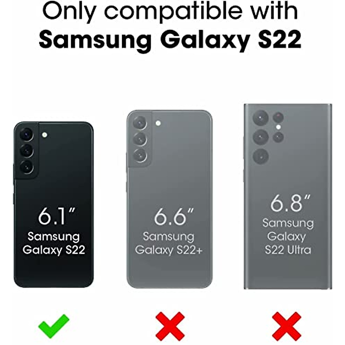 OtterBox Symmetry Series Case for Samsung Galaxy S22 (NOT Plus/Ultra) Non-Retail Packaging - WallFlower