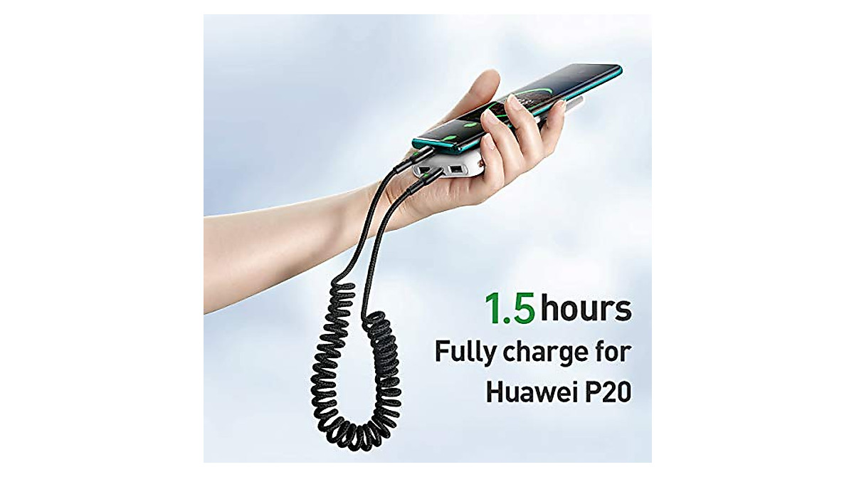 Scalable Coiled USB C to USB C Cable - 60W PD Fast Charge