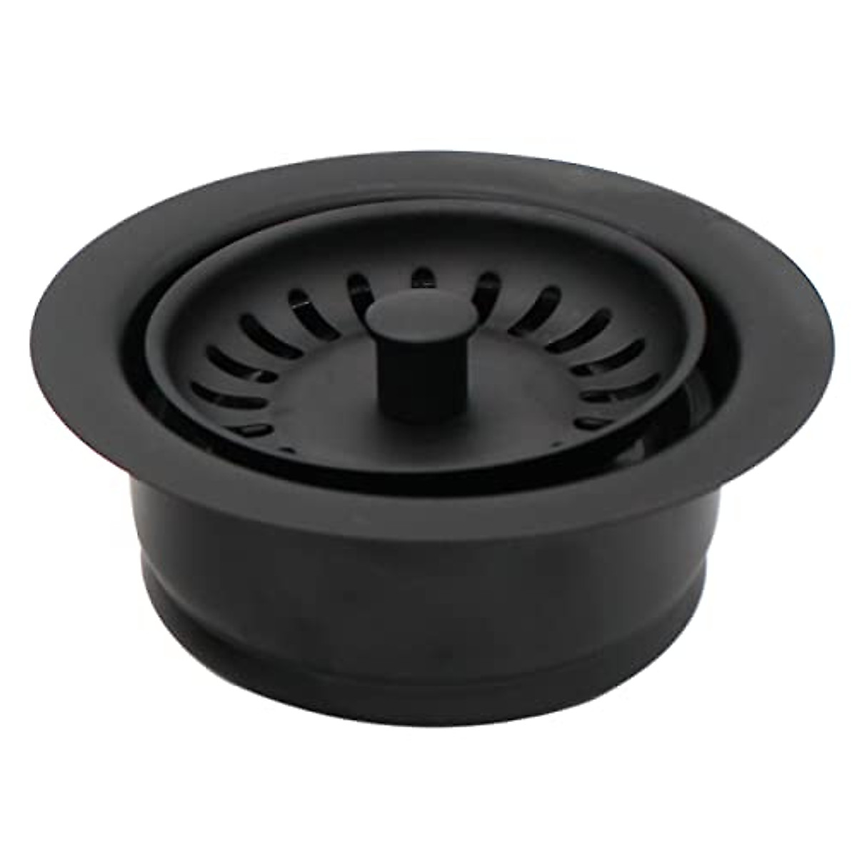 Westbrass CO134-62 10" Classic 1-Lever Cold Water Dispenser Faucet Kit with Filter, 2-Pack Replacement Cartridges, Kitchen Sink Strainer & Disposal Trim Set, Matte Black