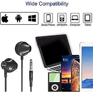 Philips FM/AM Portable Pocket Radio, Battery Powered Radio, Telescopic Antenna + Philips Headphones