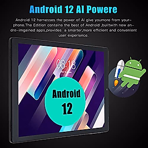 Aqur2020 10 Inch Tablet, 4GB 64GB 100-240V Green Gaming Tablet 5G WiFi Support Fast Charging Support Calling for Study for Kids (US Plug)