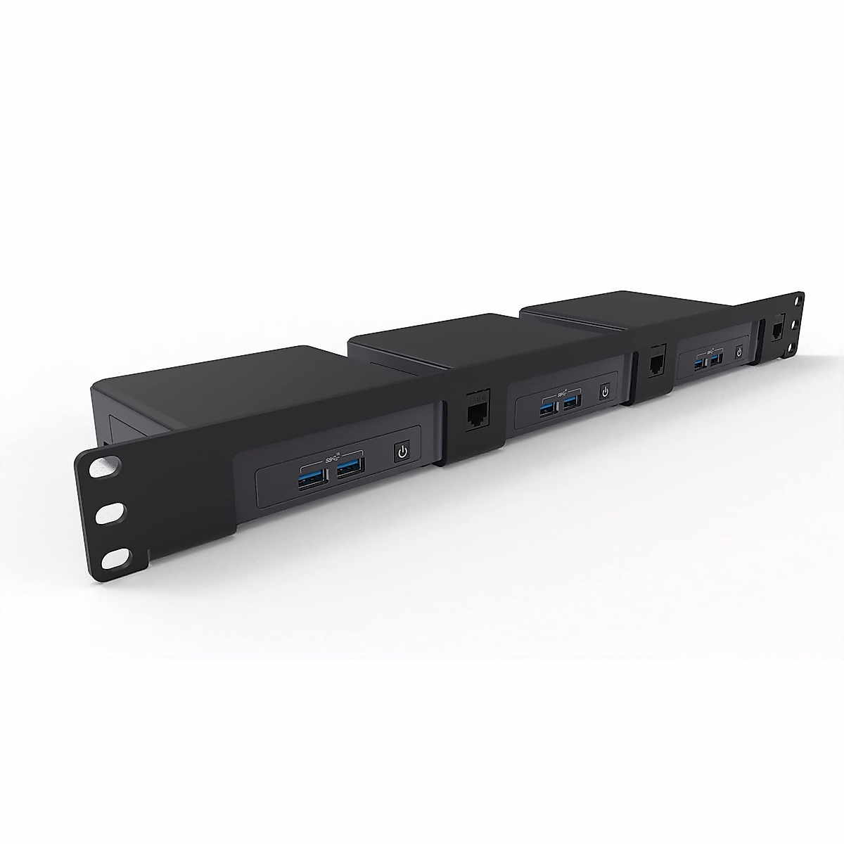 Intel NUC Rack Mount 19 inch kit 1U for Intel NUC MiniPC, for 1-3 NUC's