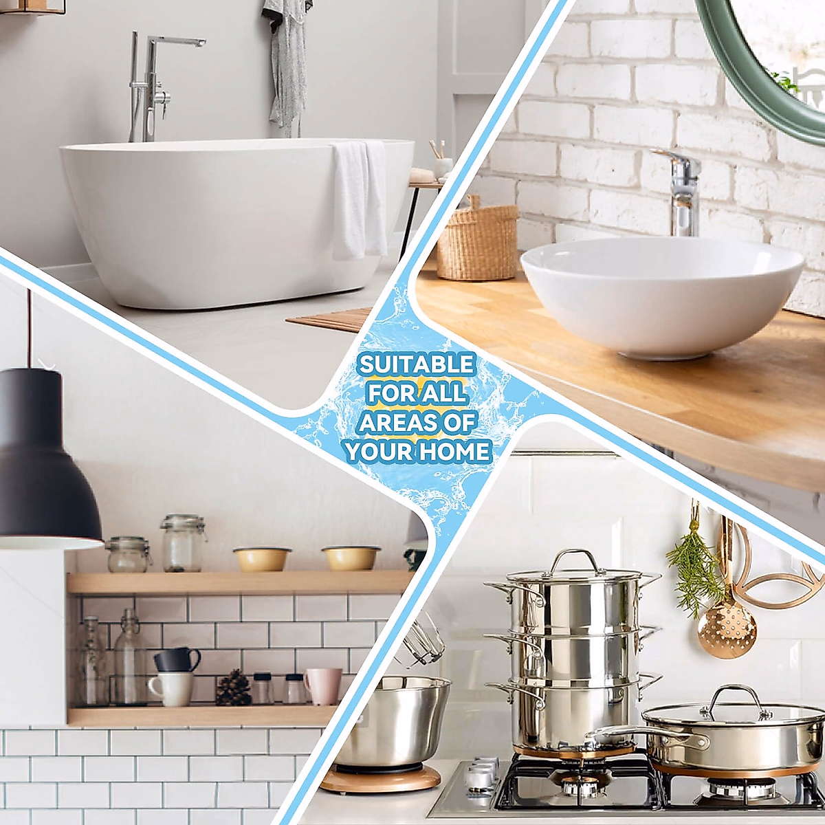 MAQIHAN Scrubbing Pad - 24PCS Scrubbing Sponges for Home and Kitchen Scouring Pads Multiple Purpose for Washing Kitchen Stove,Dish,Bowl,Pot,Sink,Bathtub,Cleaning Pad Scrubbing Pad Dish Sponge