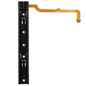 Avericht Replacement Left Slider Rail with Ribbon Cable for Nintendo Switch Console, Metal Slider Bracket Replacement Part. (Left)