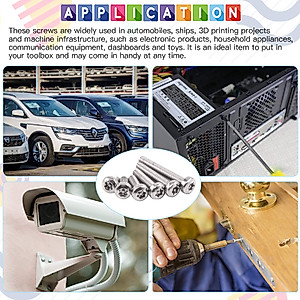 Glarks 111Pcs M5 x 8mm 10mm 12mm 16mm 20mm 25mm 30mm 40mm Pan Head Torx Security Screws 304 Stainless Steel Tamper Resistant Screws Assortment Set with T25 Wrench