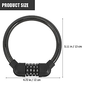 Wear-Resistant Motorcycle Lock Cycling Accessories 2Pcs Wear-Resistant s Convenient Motorcycle Locks Professional Cable Locks Cycle Accessory Bike Cable Lock Cable Bike s