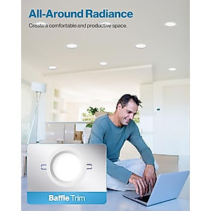 Sunco 12 Pack 6 Inch Ultra Thin LED Recessed Ceiling Lights Slim, 6000K Daylight Deluxe, Dimmable 14W, Baffle Trim Damp Rated, Canless Wafer Thin with Junction Box