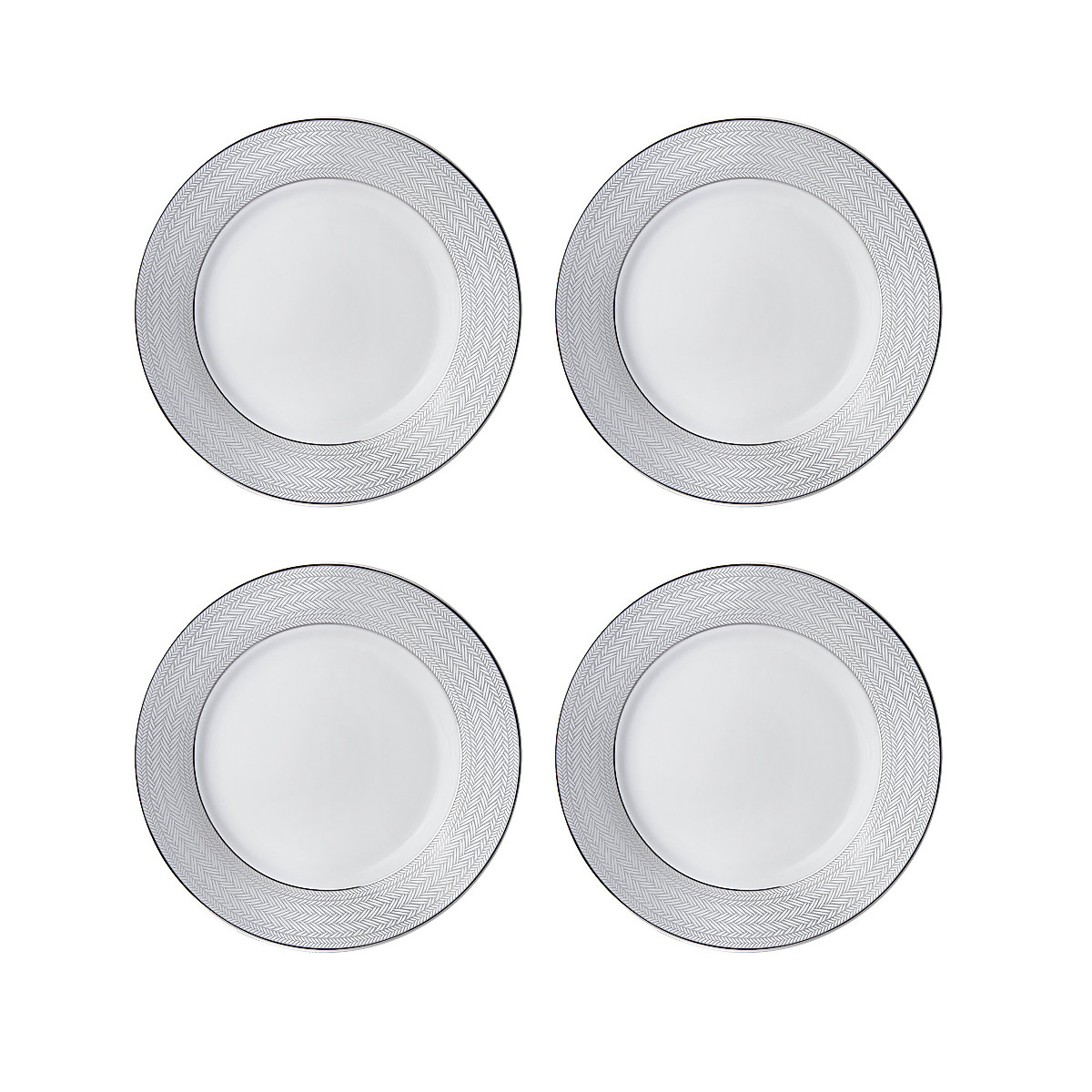 Mikasa Percy 20-Piece Porcelain Dinnerware Set, Service for 4, Grey