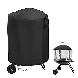 Hengme Outdoor Fireplace Cover for Fire Sense 01471 Fire Pit,Durable Waterproof and Uv-Resistant Patio Outdoor Fireplace with Drawstring Cord All Season Protection