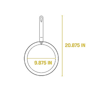 Lodge CRS12 Carbon Steel Skillet, Pre-Seasoned, 12-inch