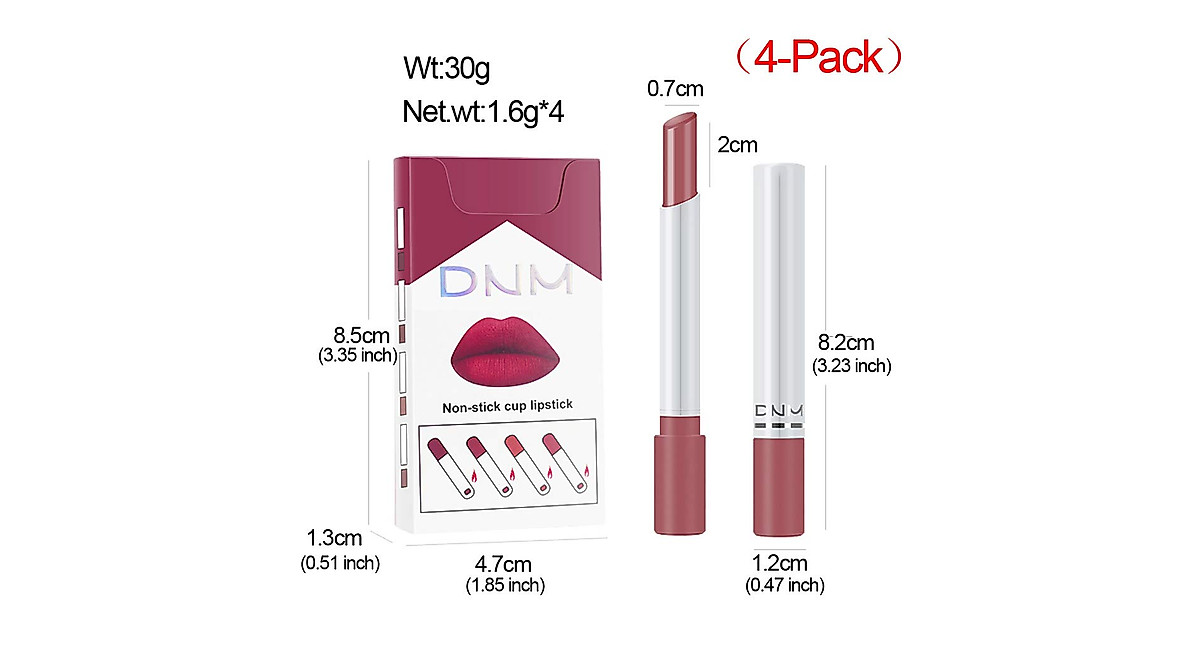 BINGBRUSH 4Pcs Color Changing Lipstick,Smoke Pipe PH Mood Long Lasting ...