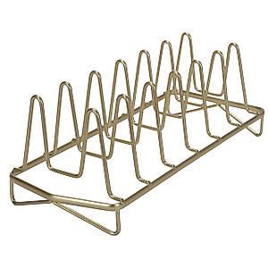 Kitchen Details Geode Free Standing Lid Organizer for Pots, Pans, Cutting Boards and Container Covers, Copper